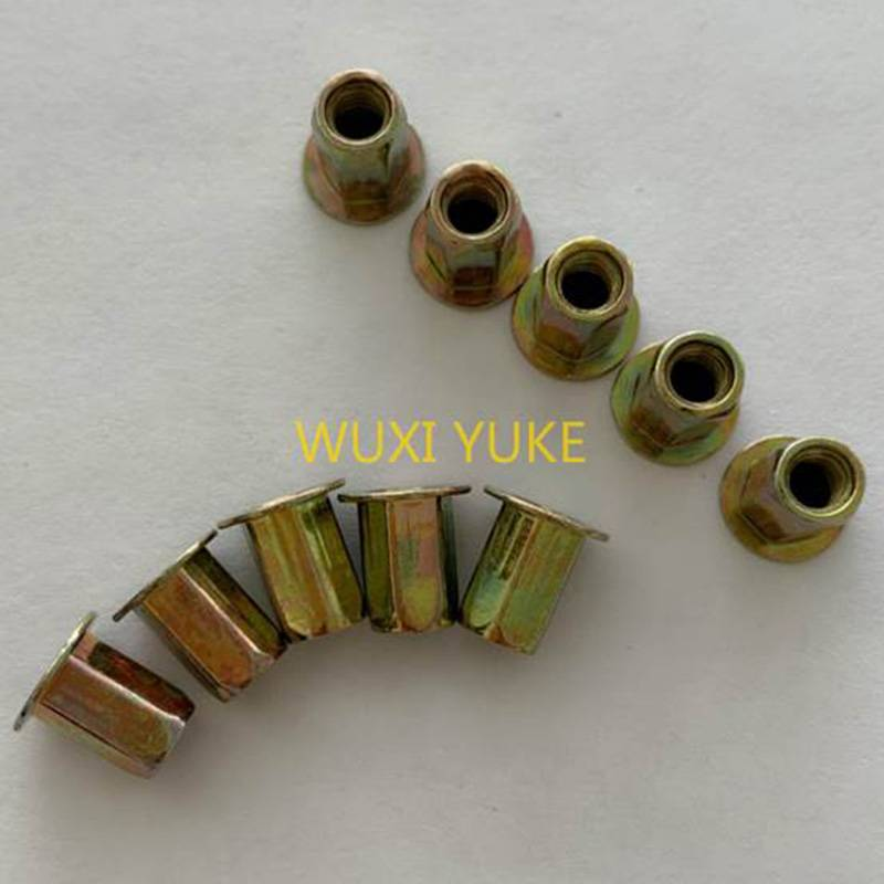 China Flat head full hex body rivet nuts factory and manufacturers | Yuke